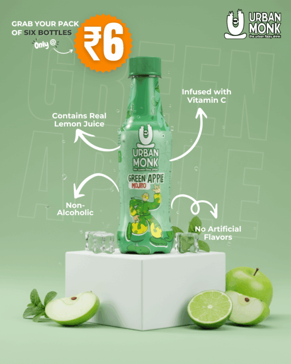 Urban Monk Drinks Pack of 6 | Refreshing Non-Alcoholic Beverages